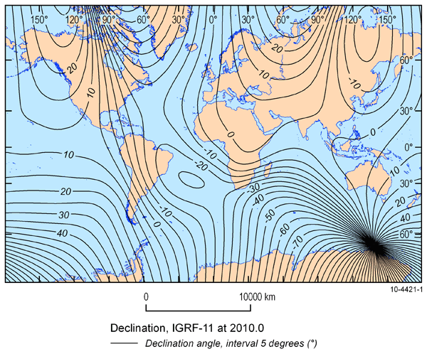 Smiths in Western Australia - Magnetic Declination Maps